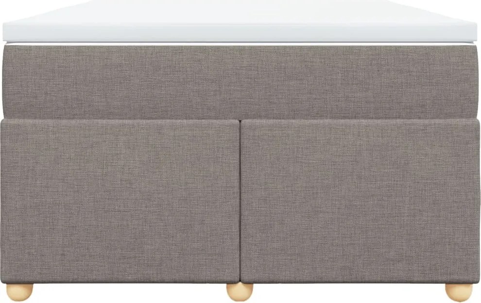 Box spring postel s matrací taupe 120x190 cm textil 3285363