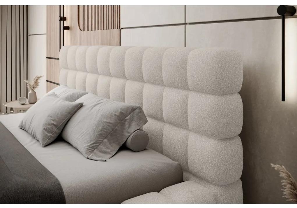Eltap Čalouněná postel Dizzle Materiál a barva potahu: Royal 01 - bílá, Rozměry (cm): 140x200