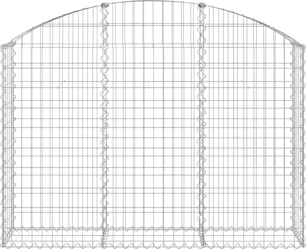 Klenutý gabionový koš 150 x 30 x 100/120 cm pozinkované železo 153445