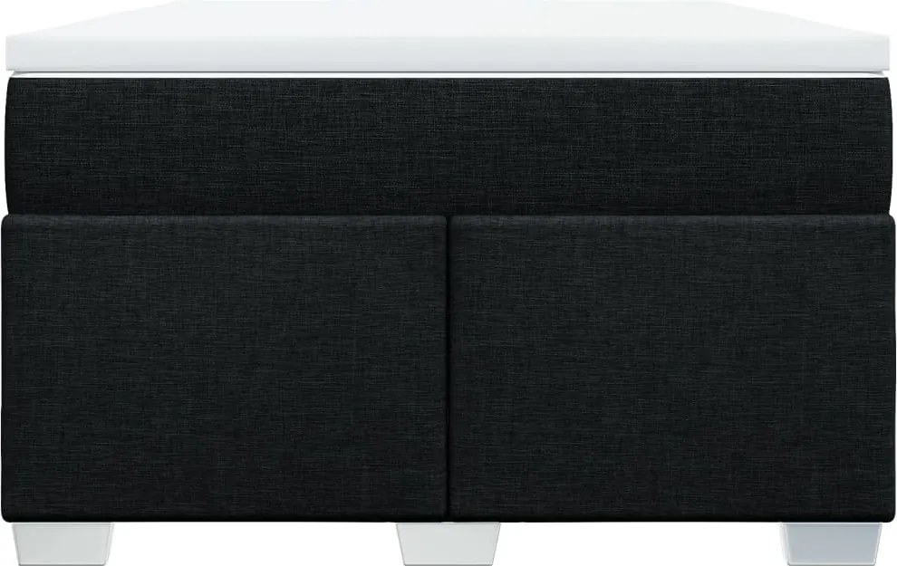 Box spring postel s matrací černá 120x200 cm textil 3285125