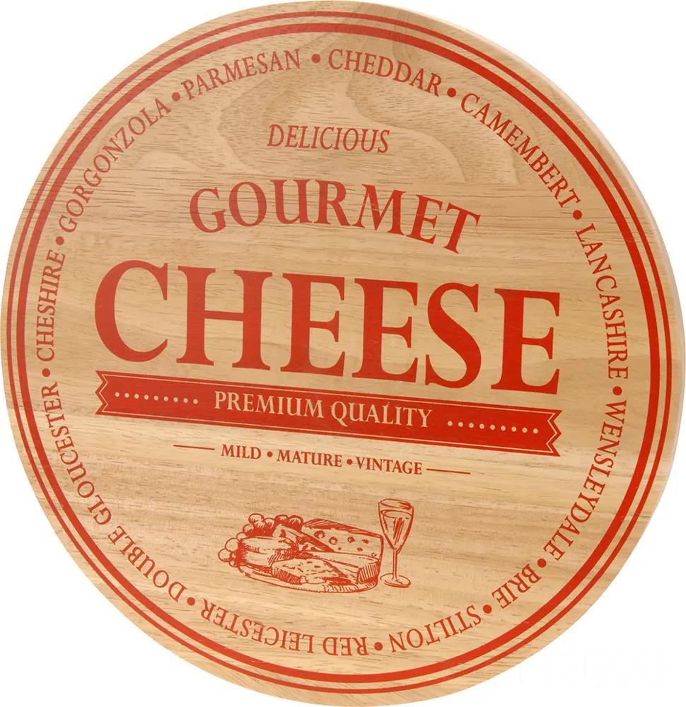 Prkénko na sýr CHEESE - kulatá