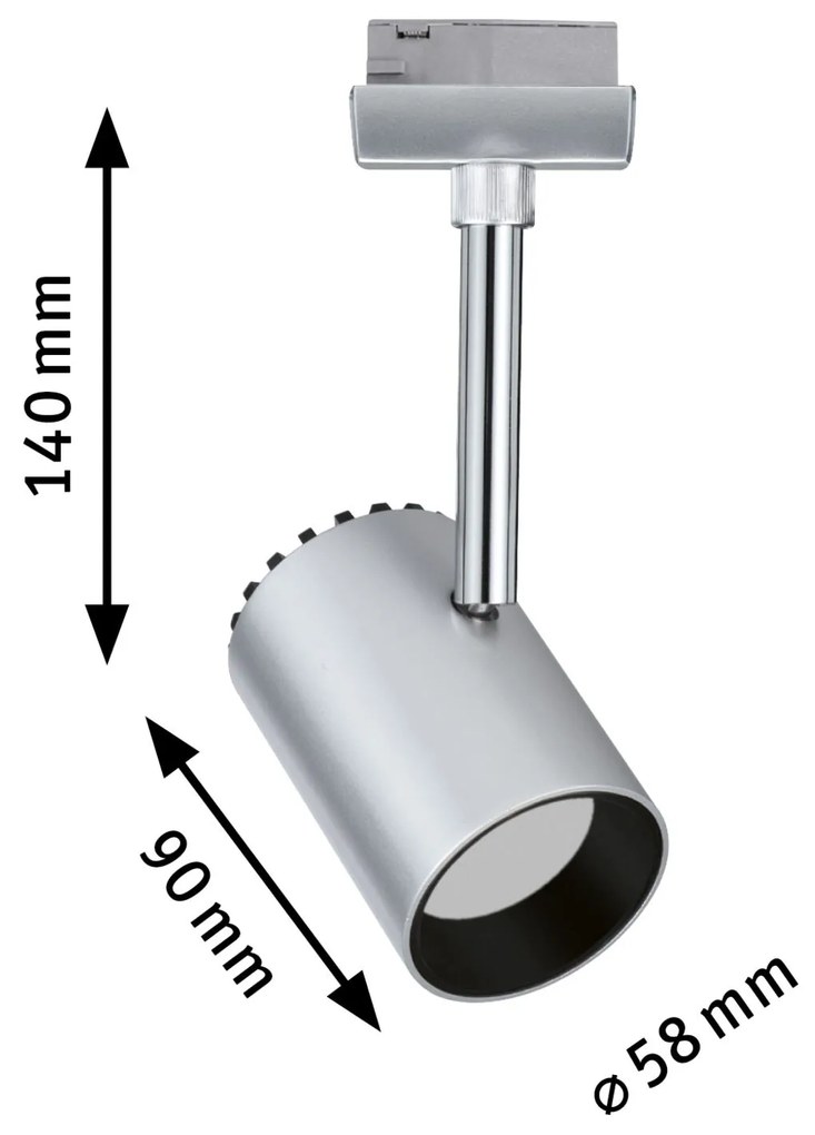 Paulmann 95273 Shine, spot pro Urail, 5W LED 2700K, matný chrom, délka 5,9cm