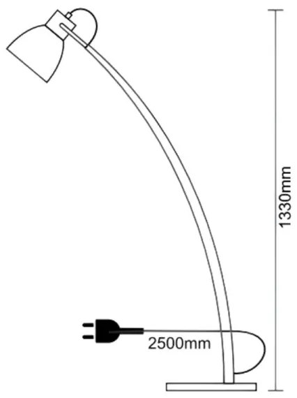 Stojací lampa 1xE27/60W/230V jasan/černá