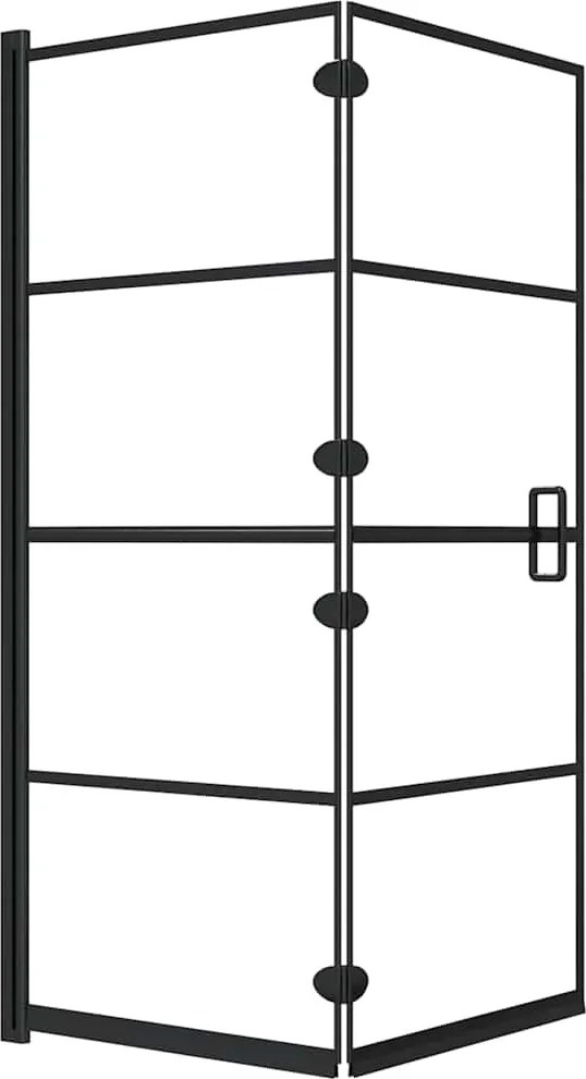 Skládací sprchový kout ESG 120 x 140 cm černý 150745