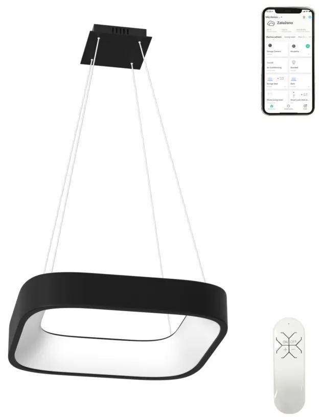 Immax NEO TOPAJA Smart závěsné svítidlo 60cm 47W černé Zigbee 3.0