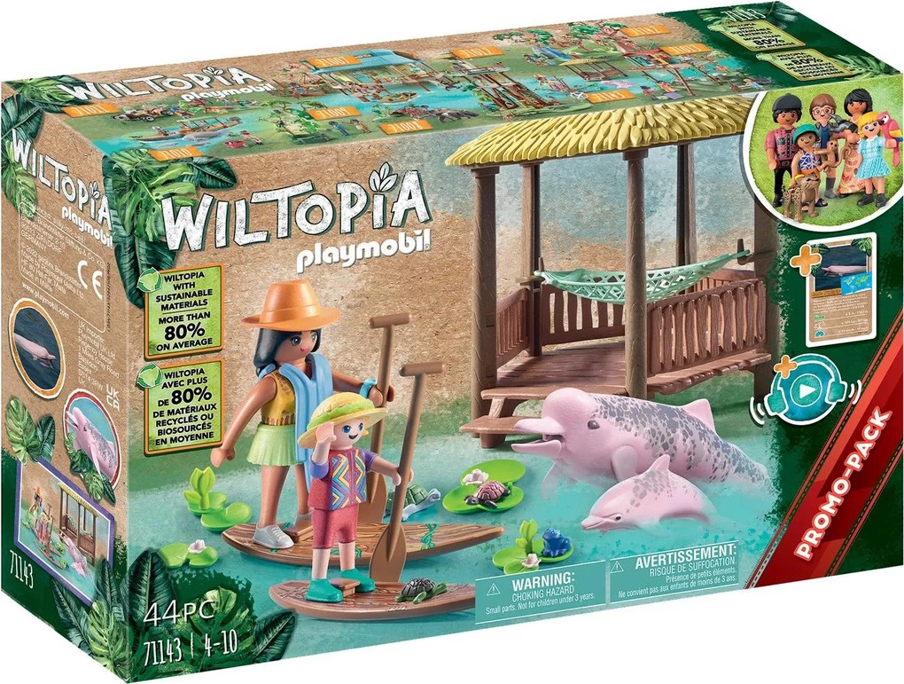 Stavebnice playmobil 71143 wiltopia - výprava za říčními delfíny