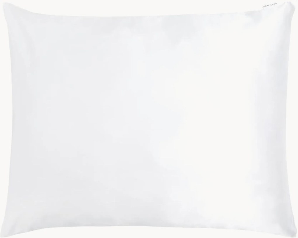 Hedvábný povlak na polštář White