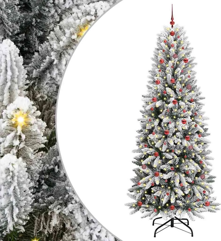 Umělý vánoční stromeček Bílá 240 cm PVC, plast, ocel a PE 3396069