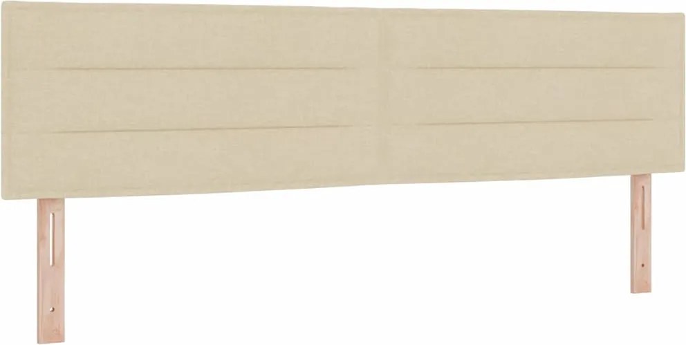 Postel s boxspringem s polštářem Krémová 180 x 200 cm textil 3338942