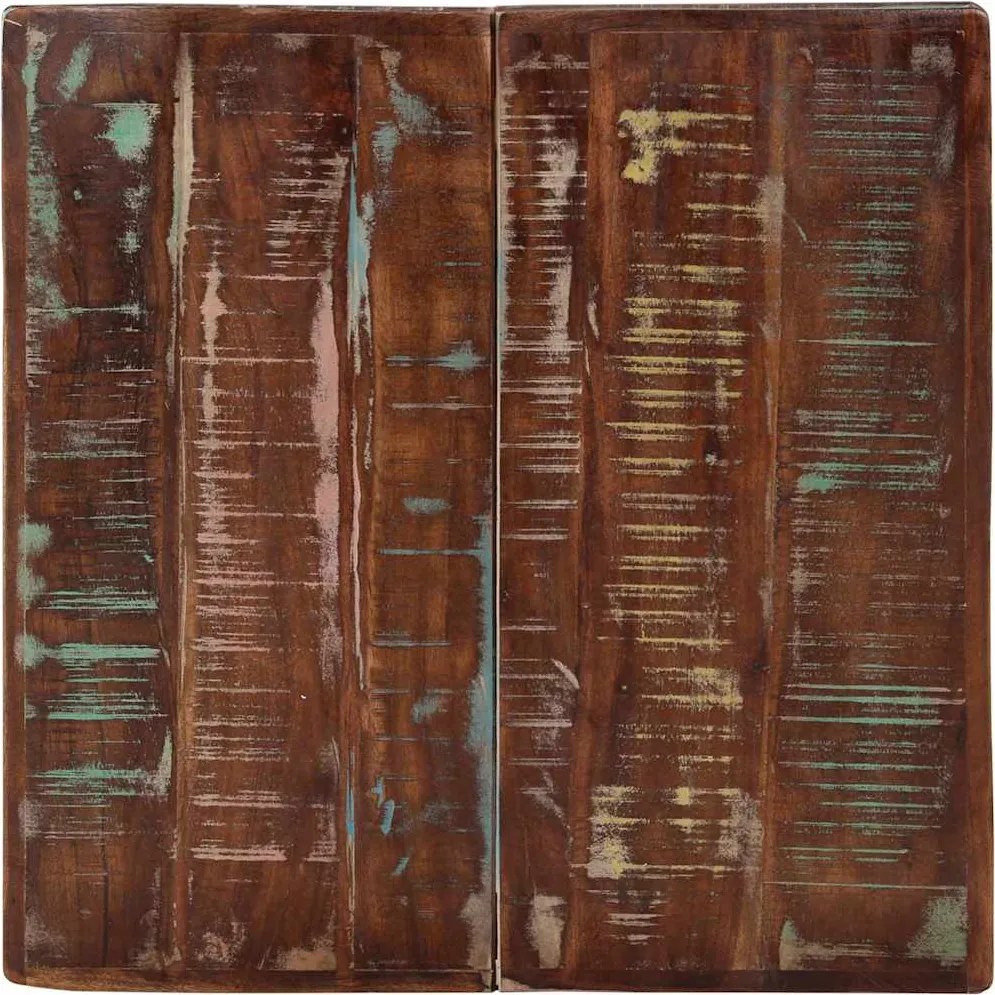 Balkonový stolek 60 x 60 x 76 cm masivní recyklované dřevo 321086