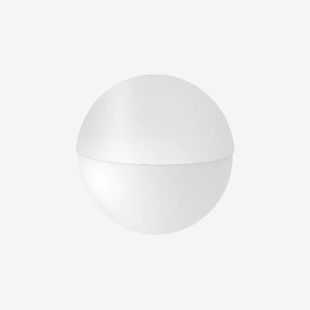 Nástěnná lampička ve tvaru koule Semiluna E27  Nástěnná lampička ve tvaru koule Semiluna E27 Barva: Bílá, Vypínač: Externí (není součástí)
