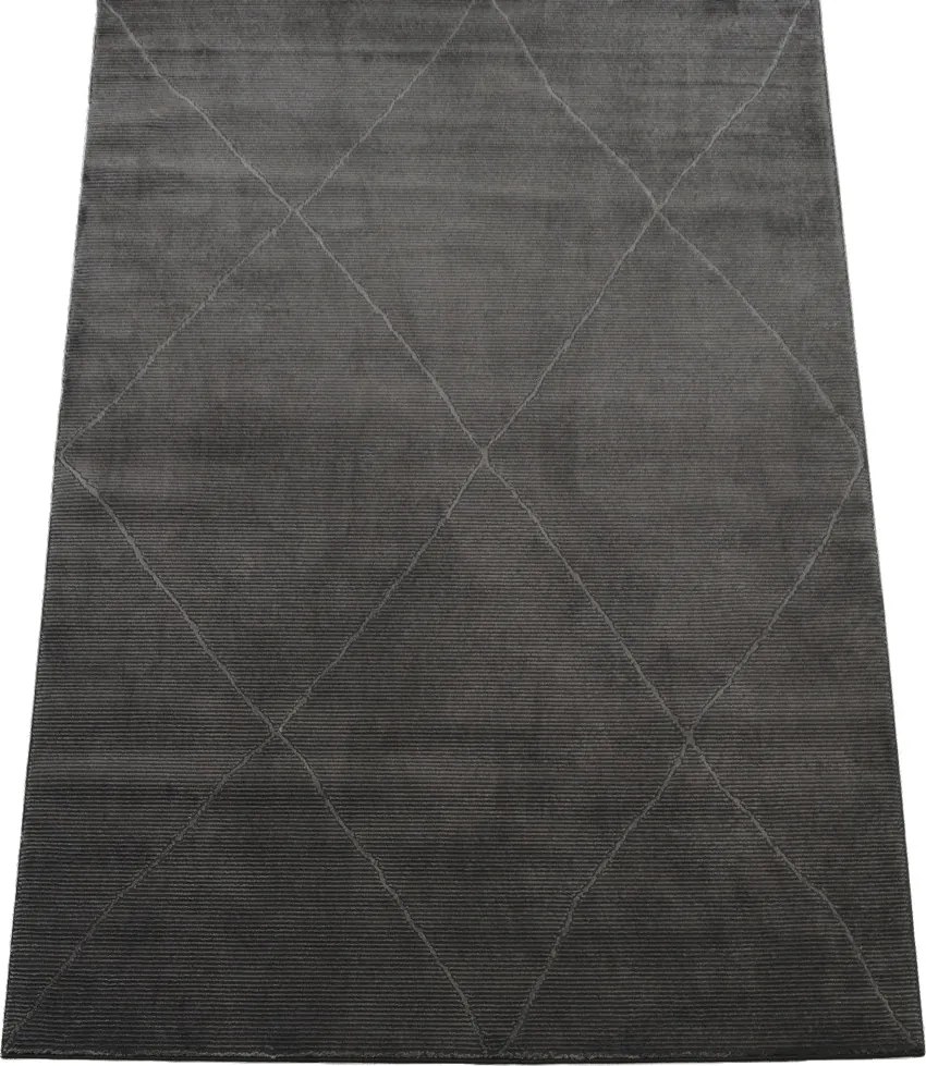 BE Koberec Zurich 1903 DARK GREY - šedý obdélníkový Rozměr: 140x190 cm