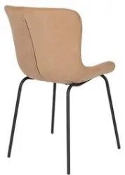 Jídelní židle JUNZO RIB starorůžová White Label Living 1100509