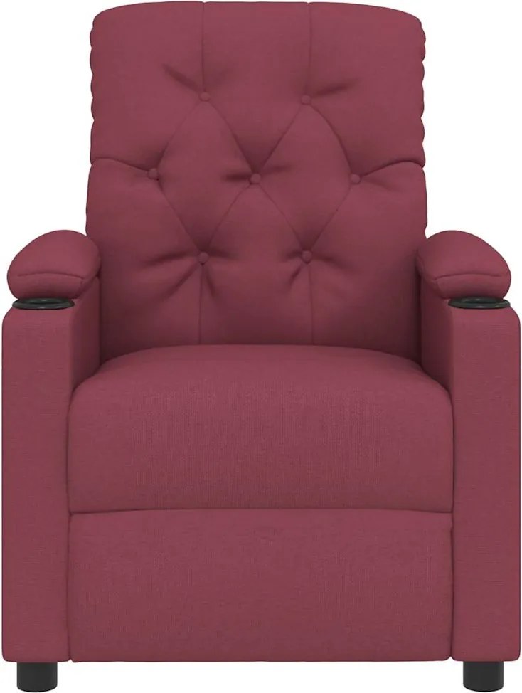 Masážní křeslo vínové textil 339115
