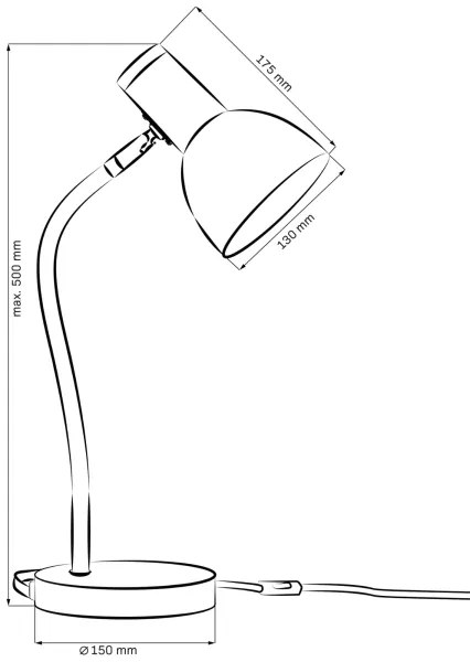 Stolní lampa MIMI 1xE27/10W/230V růžová