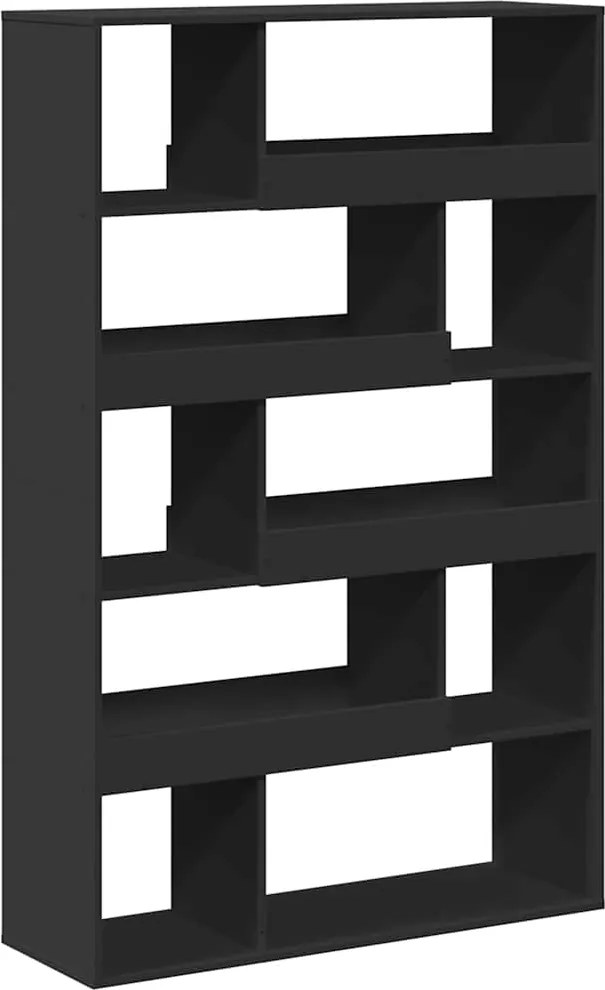 Dělicí stěna černá 100 x 33 x 156,5 cm kompozitní dřevo 3309493