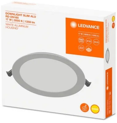 LED podhledové svítidlo LEDVANCE Slim Value 180mm 17W/3000K teplá bílá