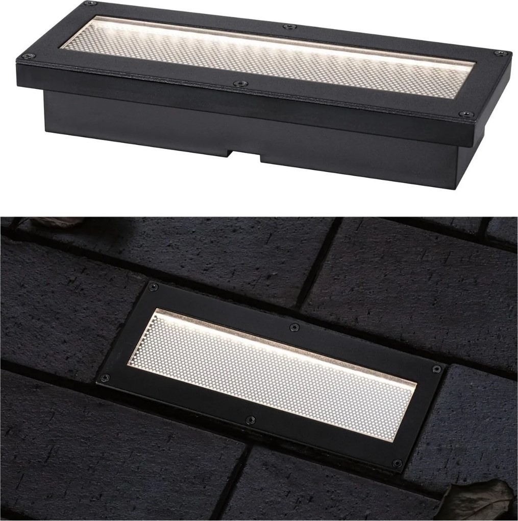 P 94576 Solární LED zemní svítidlo Domenic IP67 3000K černá - PAULMANN
