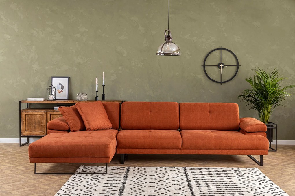 Atelier del Sofa Rohová sedací souprava Mustang Large Left - Orange, Oranžová