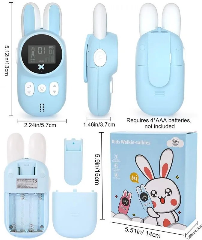 Bezdoteku Dětská vysílačka Walkie Talkie Rabbit 3 km