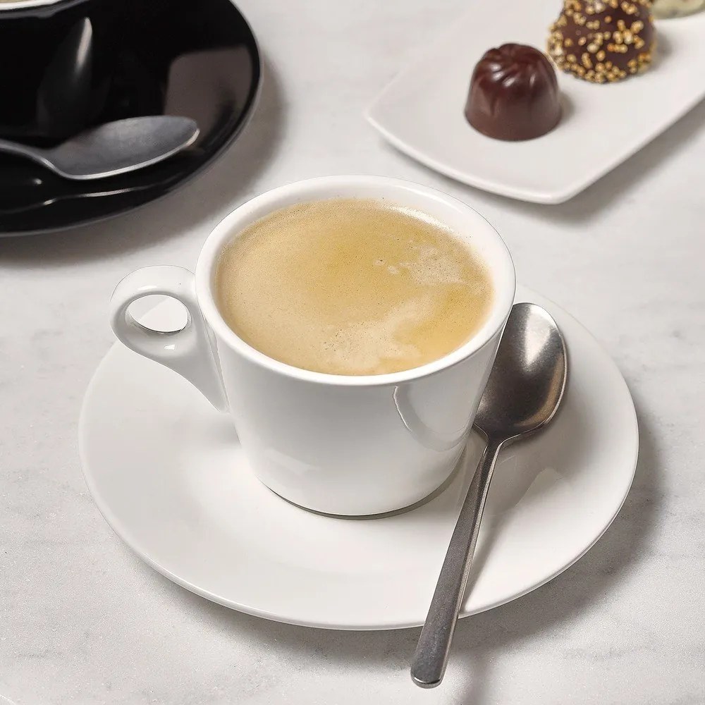 Bílý porcelánový podšálek ø 12,5 cm Barista – BonBistro