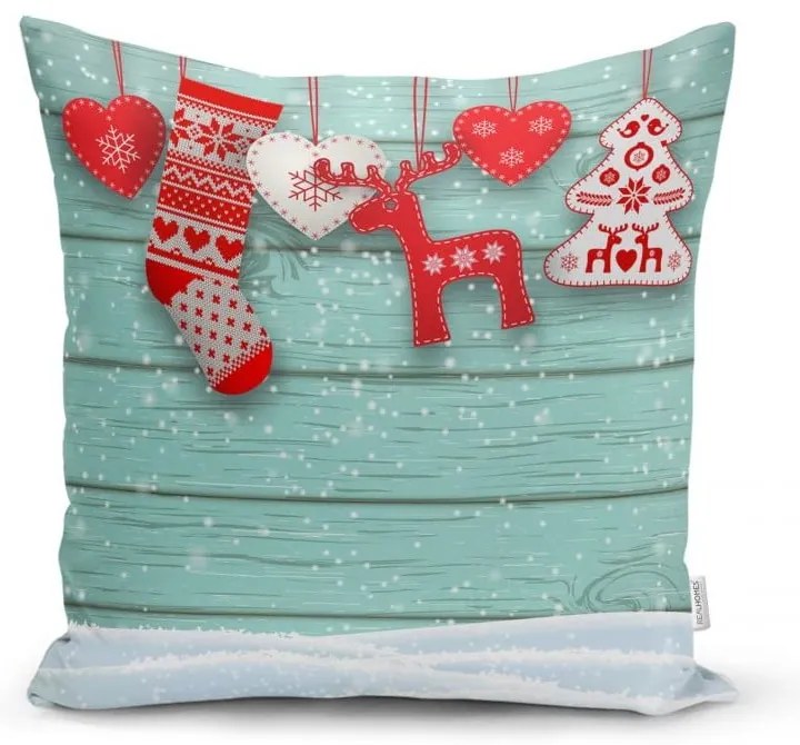 Sada 4 vánočních povlaků na polštář a běhounu na stůl Minimalist Cushion Covers Winter Wonderland
