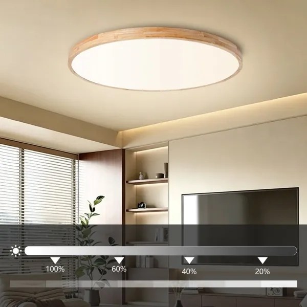 BRILAGI -LED Stmív. svítidlo WOODLINE LED/128W/230V 3000-6000K dub pr. 100 cm+DO
