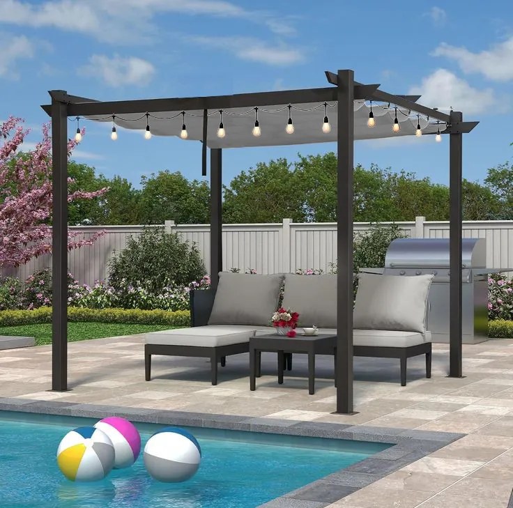 JAKS Zahradní altánek pergola 3 x 3 m Barevné varianty: šedá