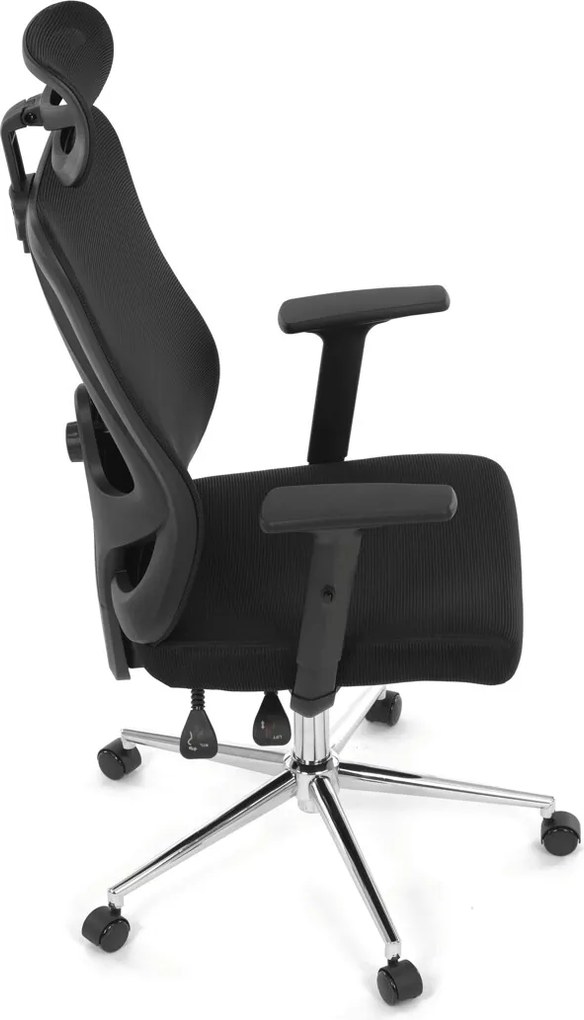 Ergonomická kancelářská židle FLEXIWORK - černá síťovina