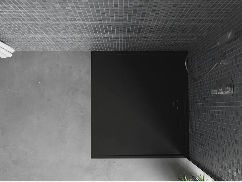 Mexen Amon, SMC obdélníková sprchová vanička 100 x 90 cm, černá, 4F709010