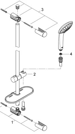 GROHE 27226001 - Sprchový set EUPHORIA 110 Massage 900 mm lesklý chrom