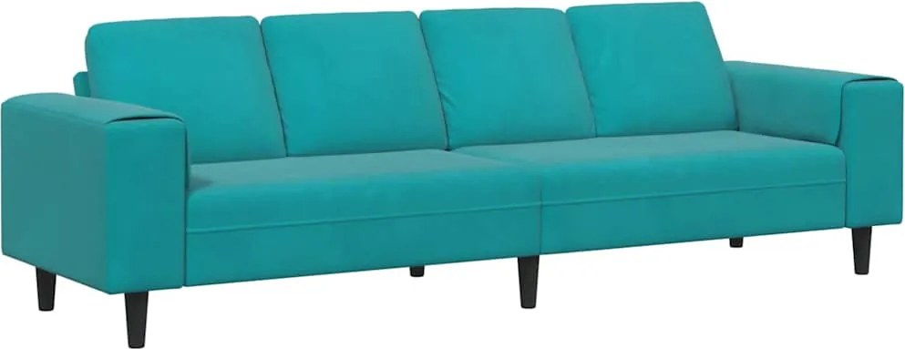 Pohovka do obývacího pokoje Tyrkysová 250 x 188 x 76 cm 3335099