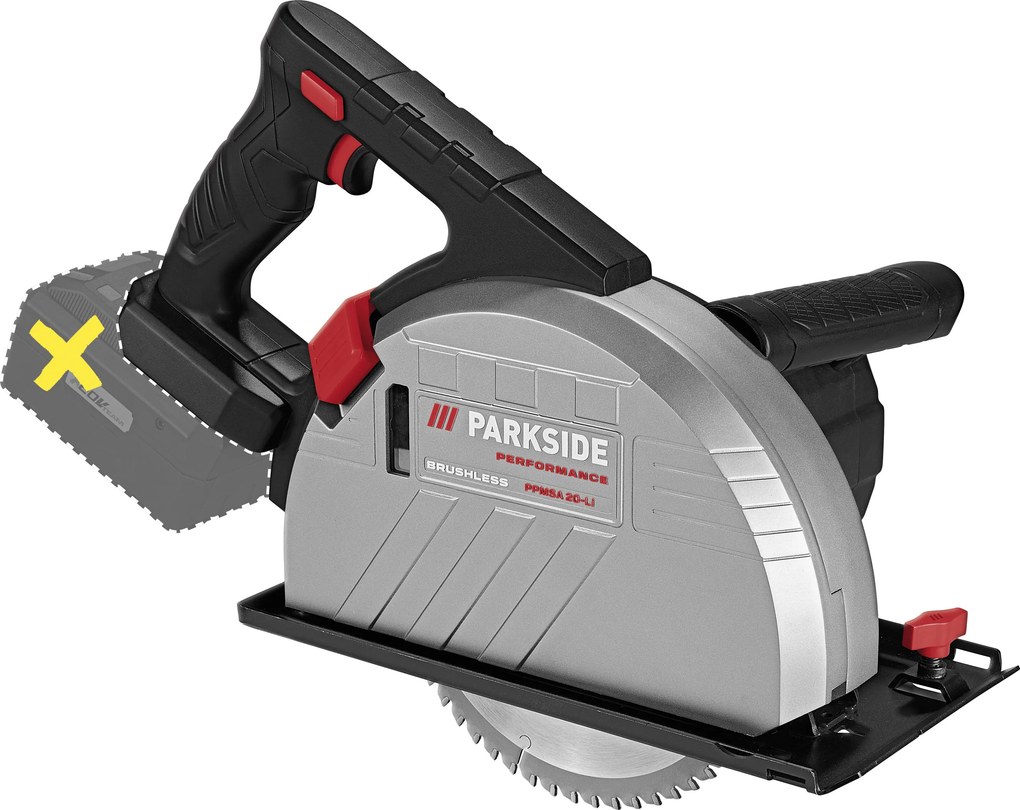Parkside Performance® 20 V Akku kovová okružní pila »Ppmsa 20-Li A1«, bez akumulátoru a nabíječky.