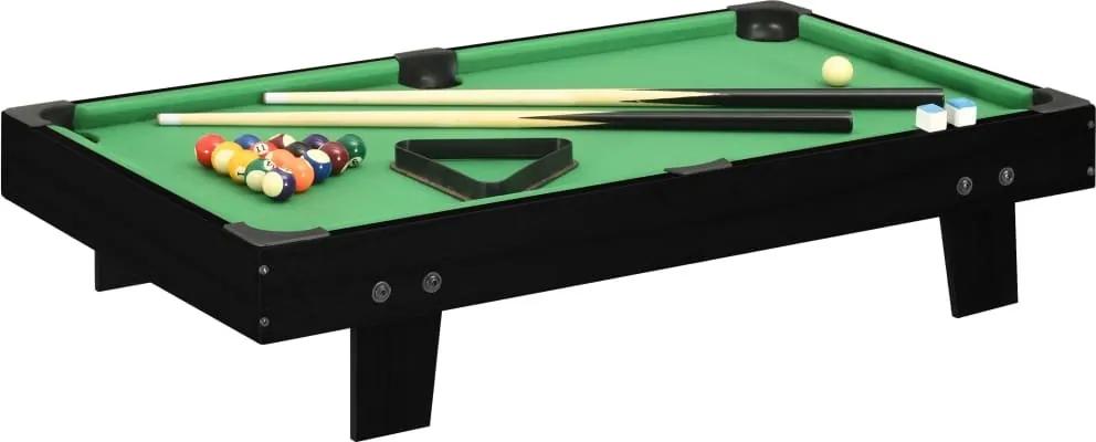 vidaXL Mini kulečníkový stůl 92 x 52 x 19 cm hnědý a zelený [92500] Barva: Hnědá a zelená