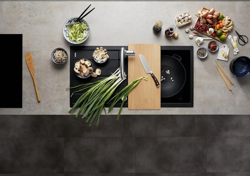Blanco Metra XL 6 S, silgranitový dřez 1000x500x190 mm, 1-komorový, jemná bílá, BLA-527124