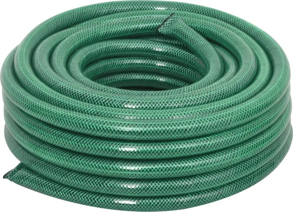Zahradní hadice se sadou koncovek zelená 0,75" 50 m PVC 154384