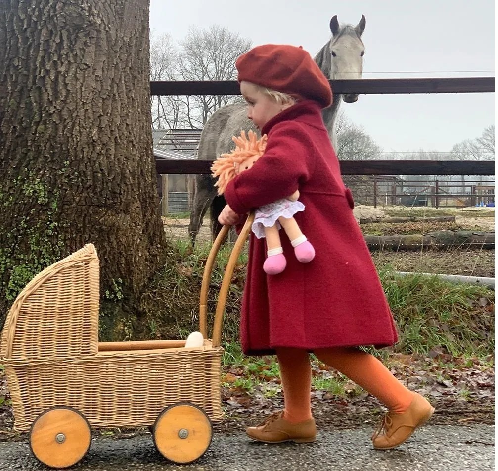 Látková panenka POLLY 28 cm růžová