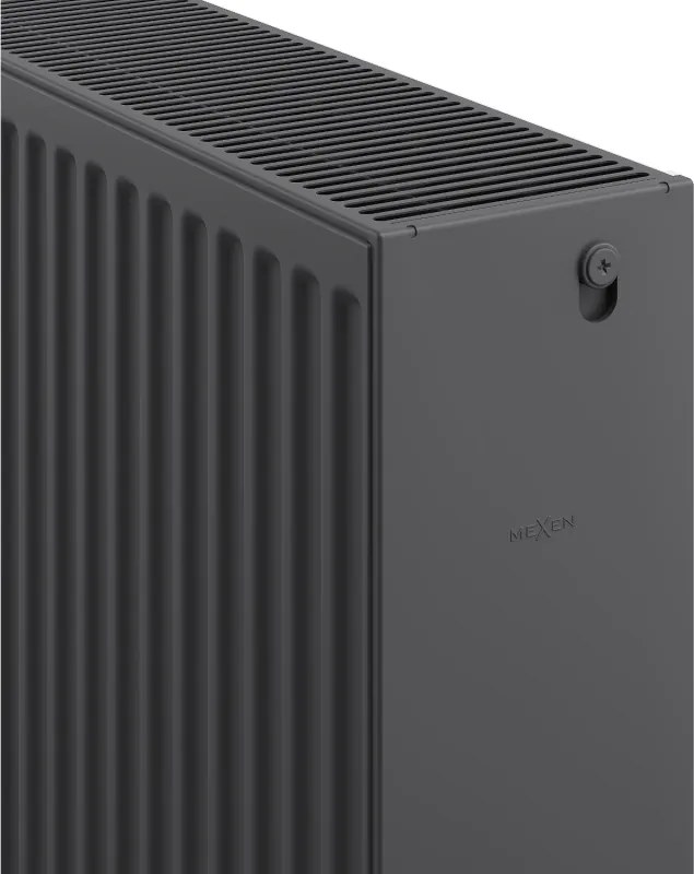 Mexen C33, panelový radiátor 400 x 600 mm, boční připojení, 1013 W, antracitová, W433-040-060-66