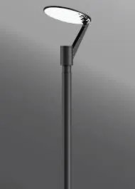 LGM SY-21093-W40-01 Venkovní sloupové svítidlo SYNDY LARGE 4m 39W 4000K 2787lm IP65 černá RAL9011 - LIGMAN