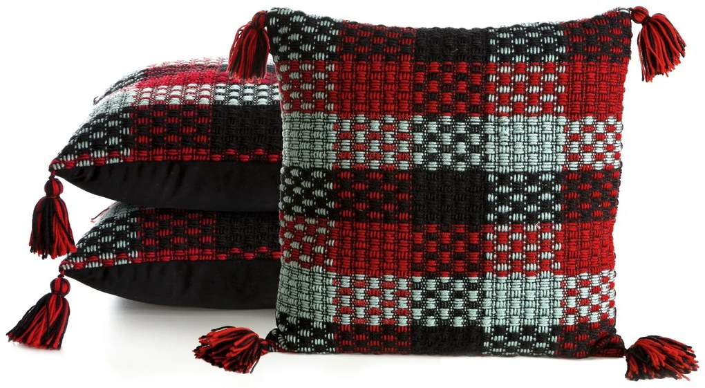 DEKORAČNÍ POVLAK NA POLŠTÁŘ HILAR 45X45 CM VZOROVANÁ