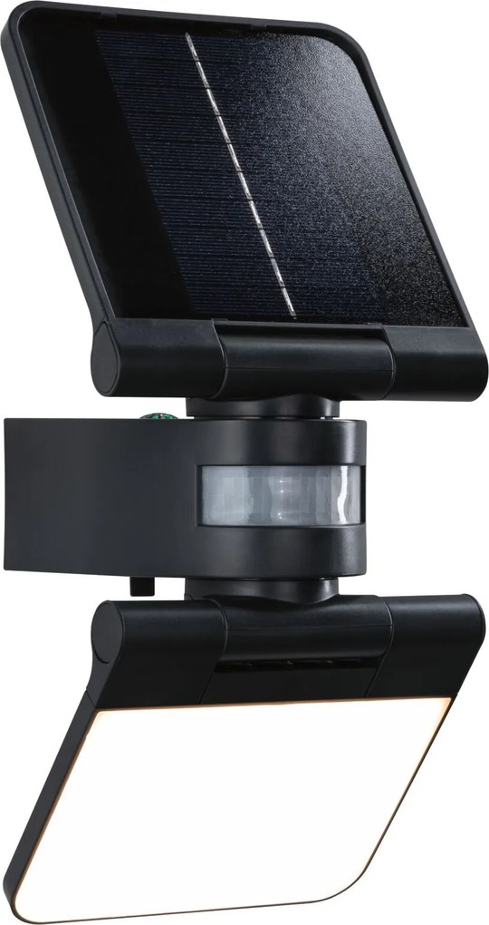 P 94609 Solární LED osvětlení zdí Lesla pohybové čidlo (IR) IP65 hranaté 150x130mm 3000K 12,5W antracit umělá hmota - PAULMANN