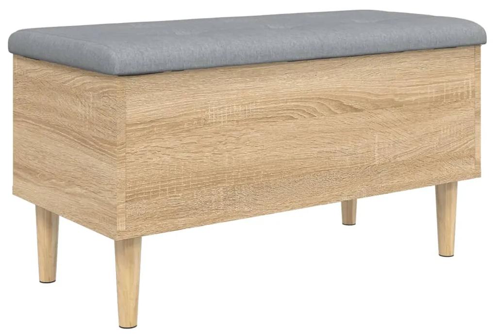 vidaXL Úložná lavice dub sonoma 82 x 42 x 46 cm kompozitní dřevo