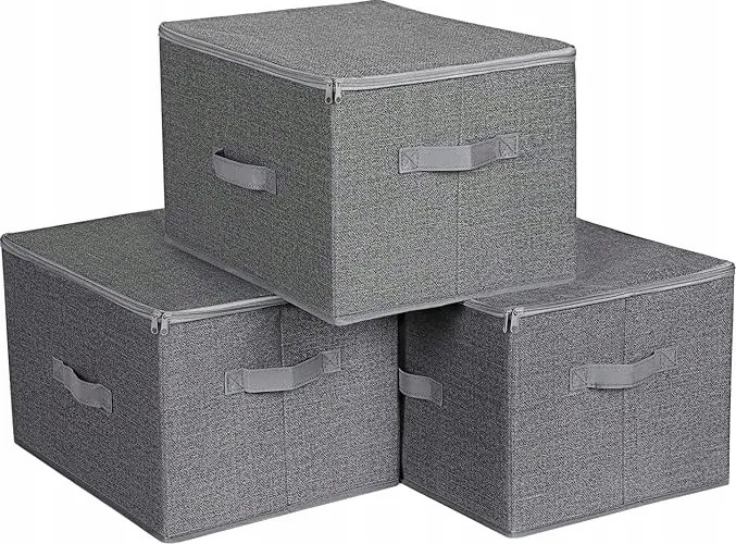 Organizéry Do Krabice, Úložné Boxy 3 Kusy Songmics Šedé