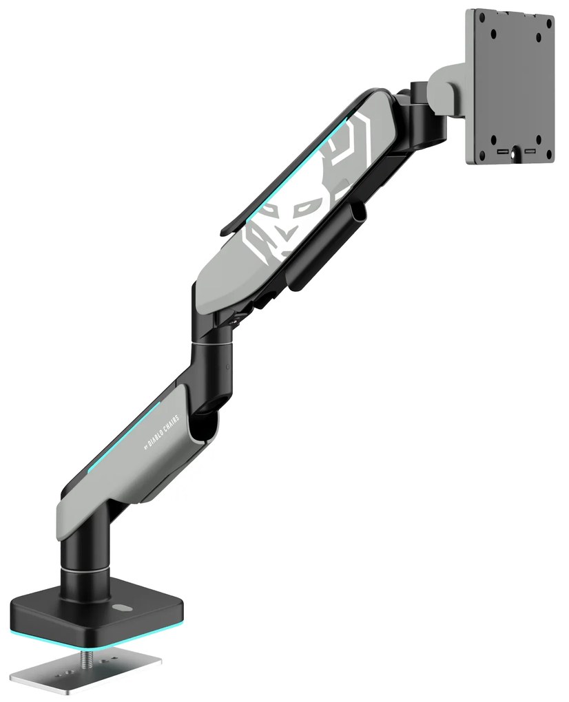 Držák monitoru 49" LED RGB, šedo-černý: Diablo X-Arm
