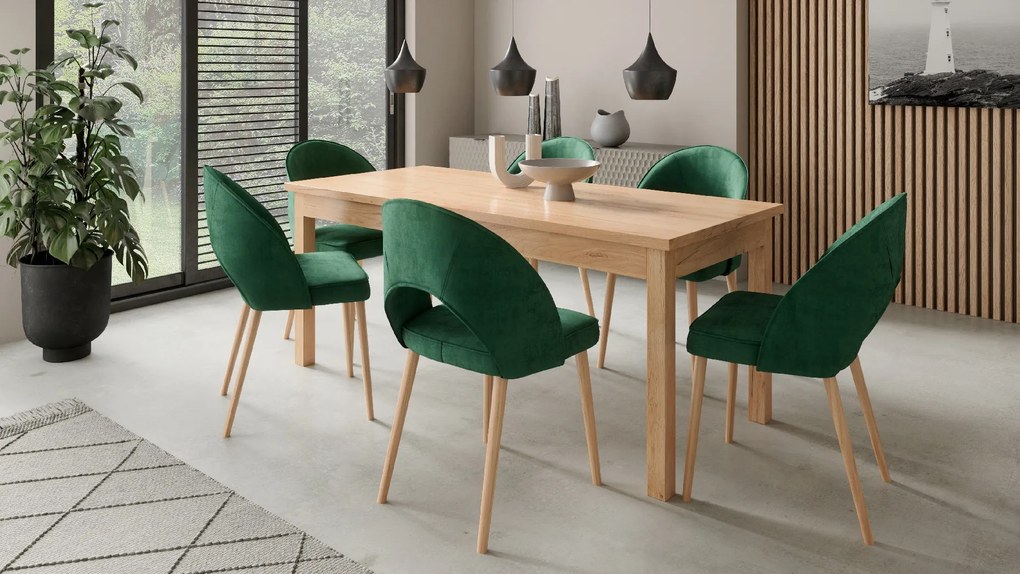 ADRK Furniture Sada stůl s židlemi RODOS 82 SE-ROD-82-CG