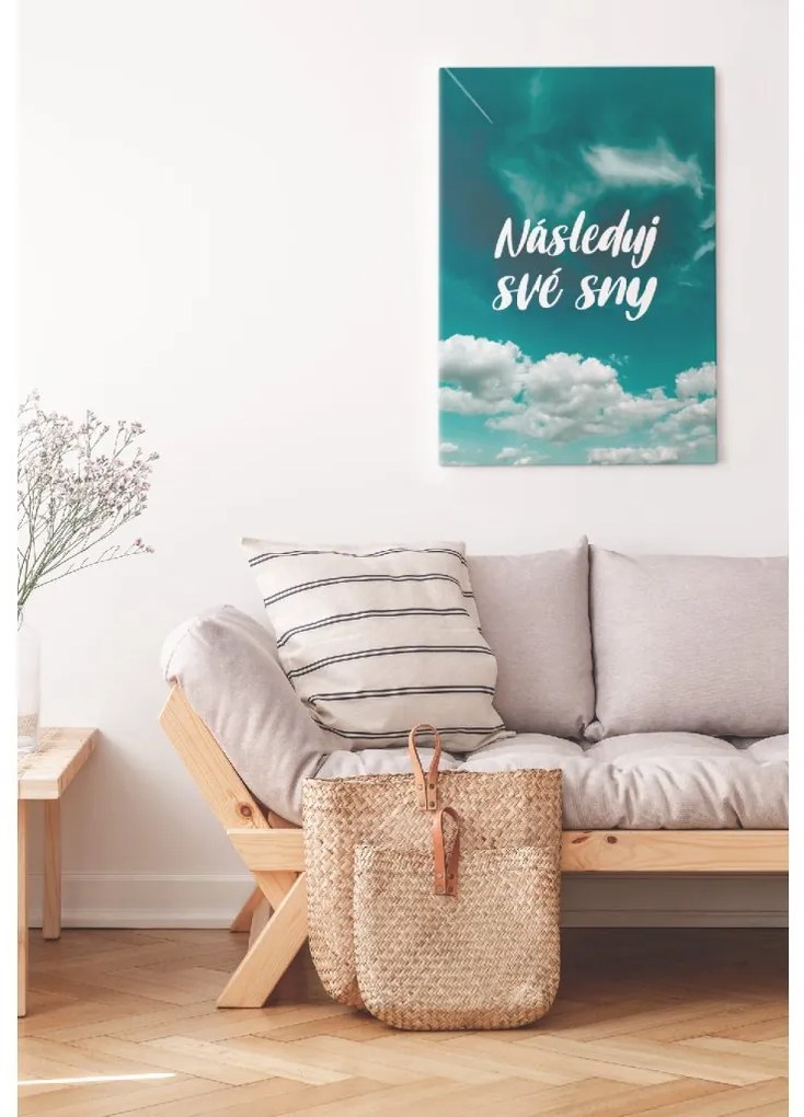 Obraz na plátně - Následuj své sny FeelHappy.cz Velikost obrazu: 100 x 150 cm