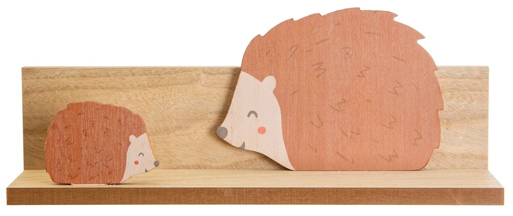 Sass & Belle Nástěnná polička do dětského pokoje s motivy ježka Woodland Hedgehog