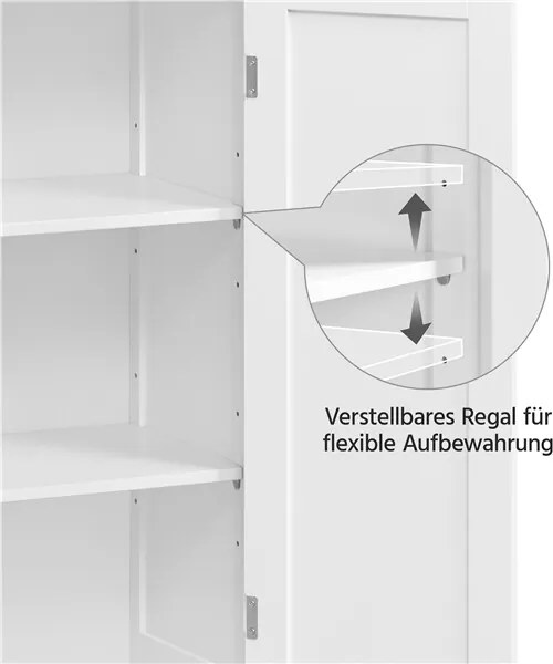 Koupelnová skříňka Yaheetech – bílá (266331105393)