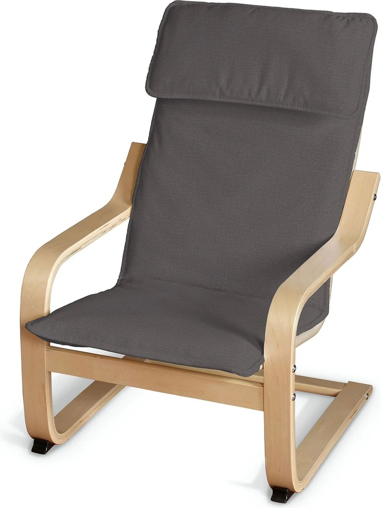 Sedák na dětské křeslo IKEA Poäng barva hnědá látka sametová