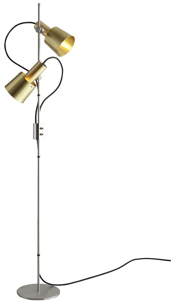 Stojací lampa Original BTC Chester (mosaz, nerezová ocel) Stojací lampy kov  IP20 FF581SB | BIANO